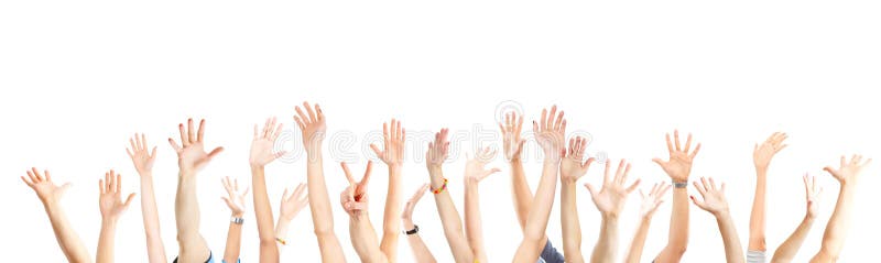 Manos para arriba foto de archivo. Imagen de victoria - 14626238