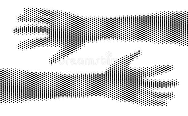 Manos, vector ilustración del vector. Ilustración de resplandeciente ...