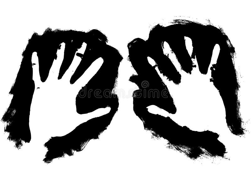 Manos (vector) ilustración del vector. Ilustración de silueta - 9316723