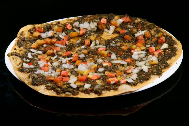 Manouche Extra stock photo. Image of east, fatayer, lebanese - 17166142