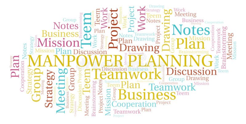 Manpower Planning Word Cloud. Stock Illustration - Illustration of ...