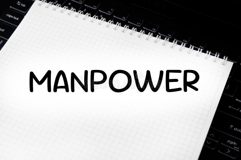 Manpower Text Title Theme Work Employment Stock Photo - Image of ...