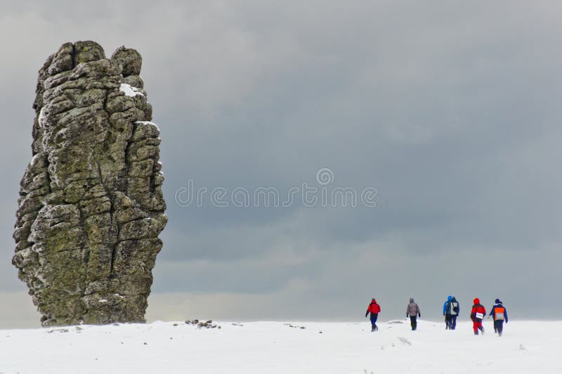 Manpupuner rock formations stock image. Image of monoliths - 91148709