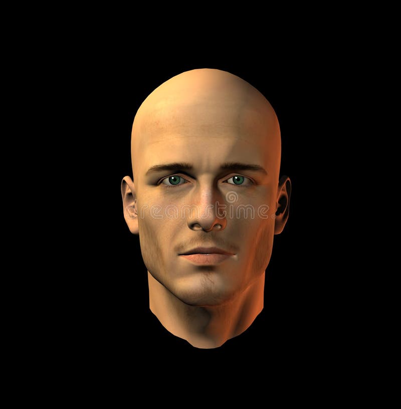 Mans Face 10 stock illustration. Illustration of eyes - 1055151