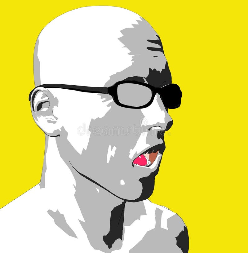 Mans Face 39 stock illustration. Illustration of nose, adult - 706899