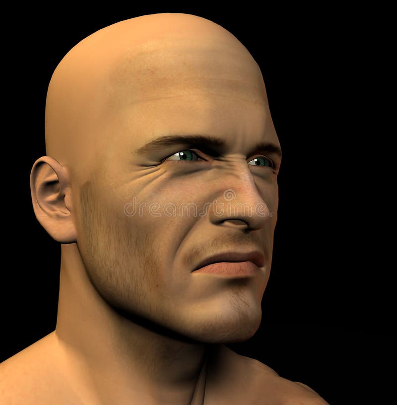 Mans Face 11 stock illustration. Illustration of figure - 779379