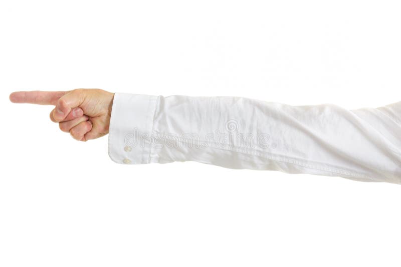 Mans hand and arm pointing stock photo. Image of male - 33850932