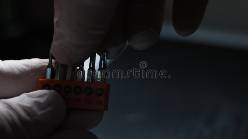 Mans Hand Assembling Screwdriver Set Stock Video - Video of build ...