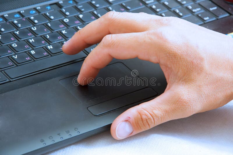Hand Taking Control Key from Keyboard on White Background Stock Image ...