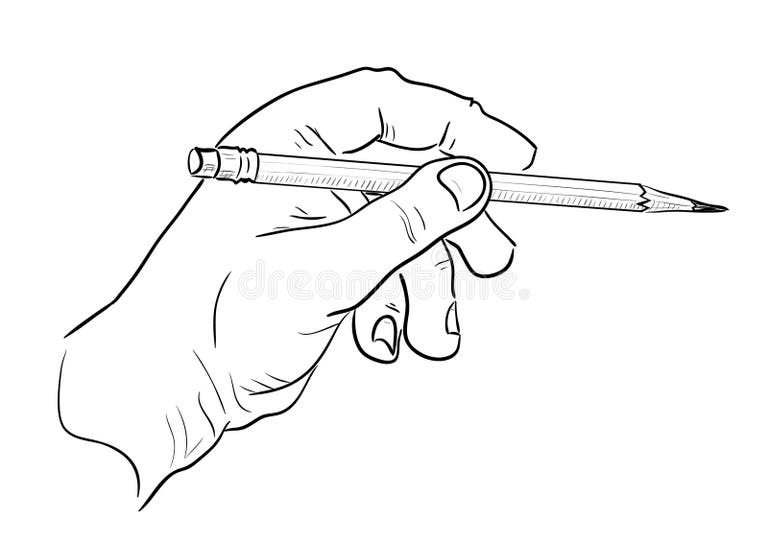 Human Hand Pencil Sketch Stock Illustrations – 8,290 Human Hand Pencil ...