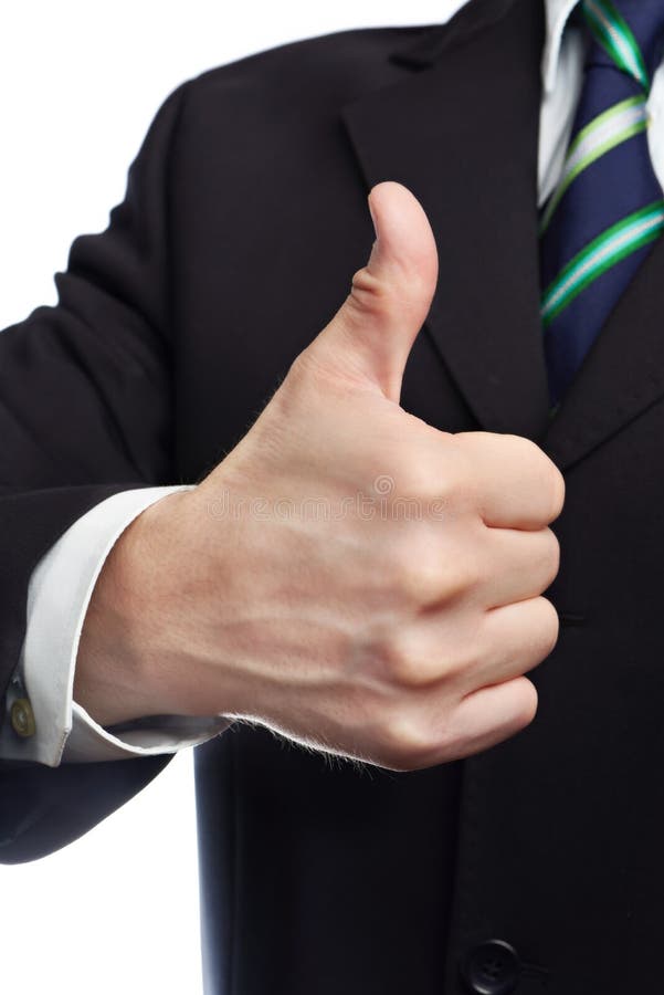 Mans hand with thumb up stock photo. Image of gestures - 51053472