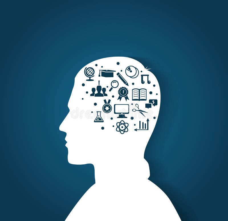 Smart mening stock illustrationer. Illustration av böcker - 36181679