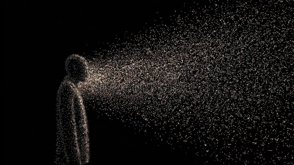 Mans Shadow Dissolving into Floating Particles Creates a Mesmerizing ...