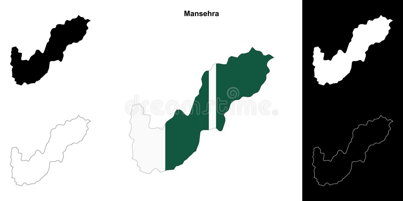 Mansehra Outline Map Stock Illustrations – 2 Mansehra Outline Map Stock ...
