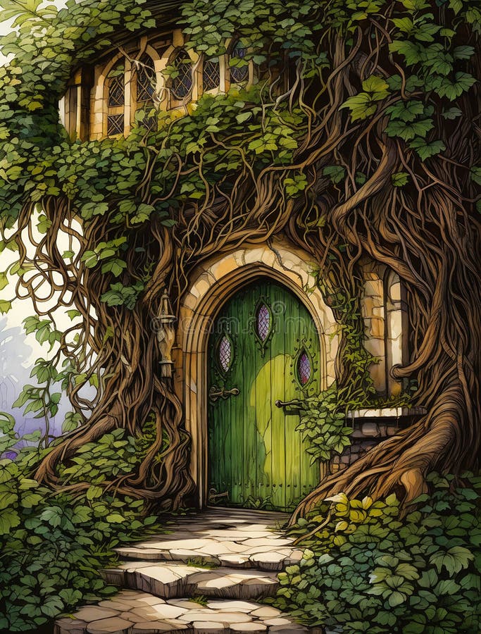 The Mansion with the Green Door and Tree-Covered Building Stock ...