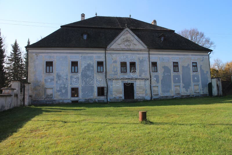 Mansion Ostra Luka in Slovakia Stock Image - Image of folk, ostrãƒæ ...