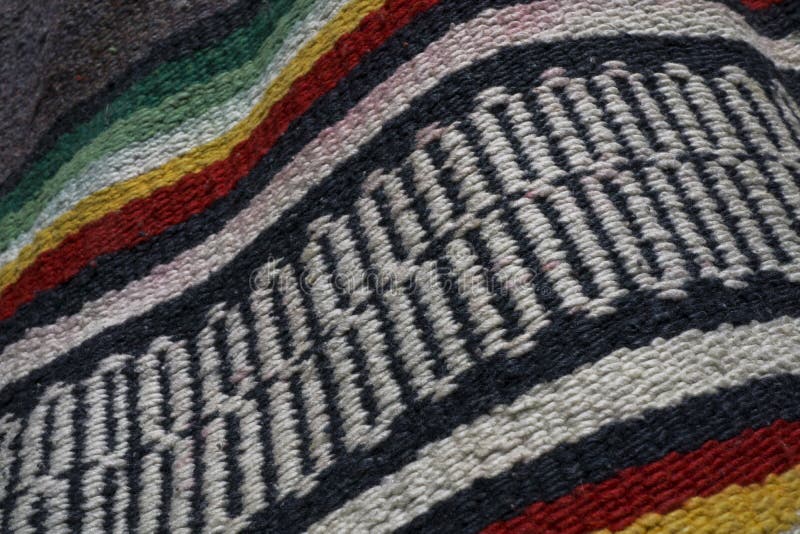 Manta India Mexicana Antigua Colorida Imagen de archivo - Imagen de ...