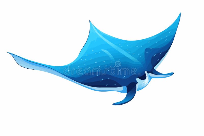 Manta Ray Isolated Coloring Page for Kids Stock Vector - Illustration ...