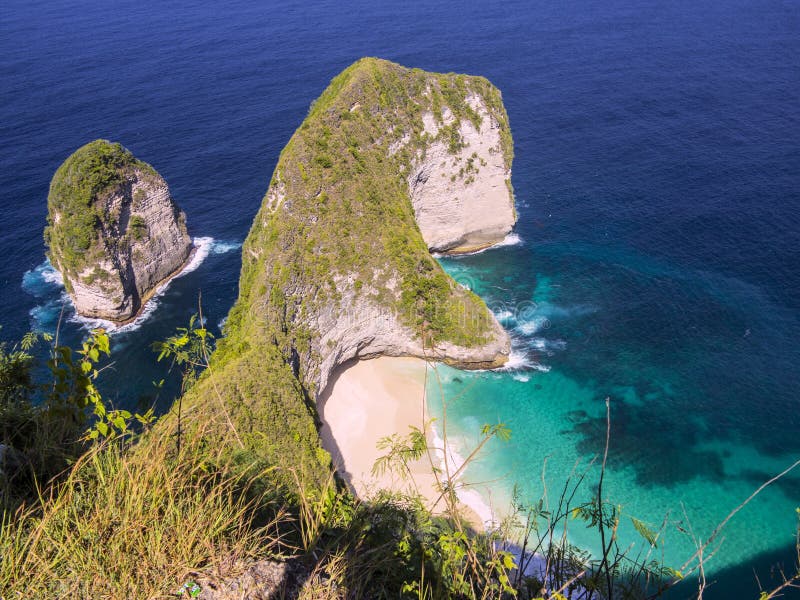 Manta View of the Bay, Nusa Penida, Indonesia Stock Image - Image of ...
