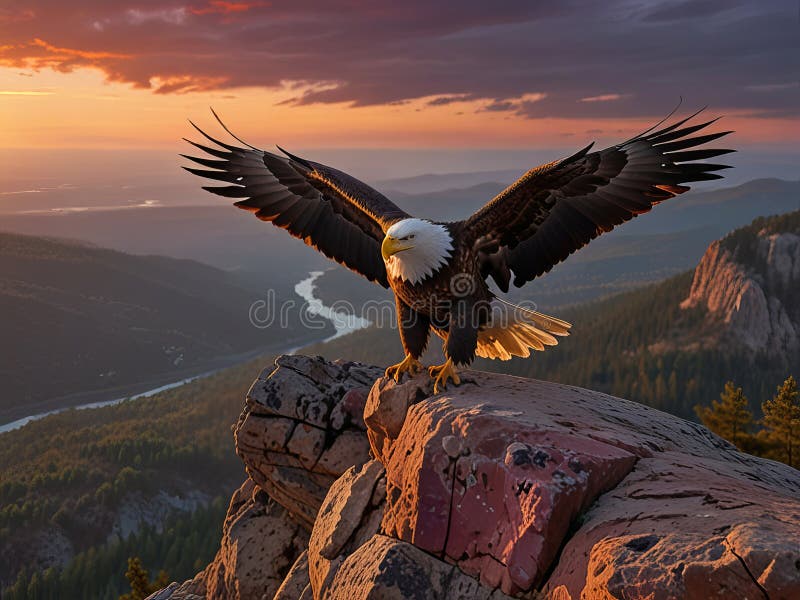 Mantis Eagle Flies and Hunting Stock Illustration - Illustration of ...