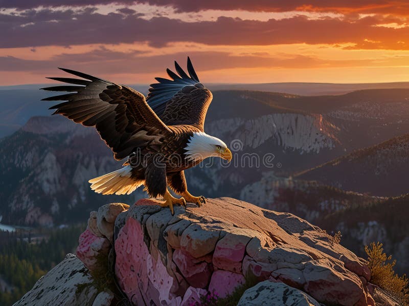 Mantis Eagle Flies and Hunting Stock Image - Image of prey, black ...