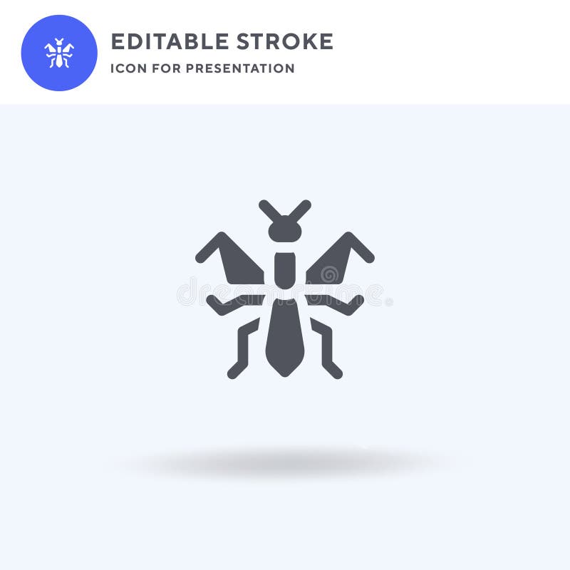Mantis Icon Vector, Filled Flat Sign, Solid Pictogram Isolated on White ...