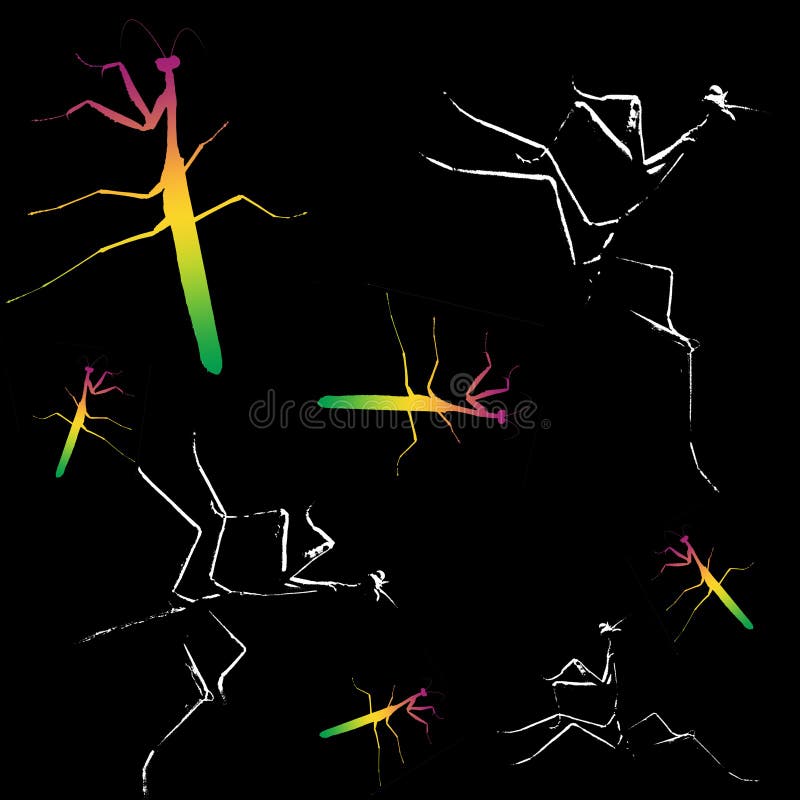 Mantis Illustration stock illustration. Illustration of abstract ...