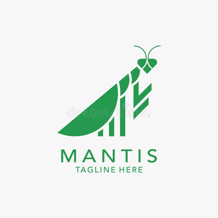 Mantis insect logo design stock vector. Illustration of mantis - 274723328