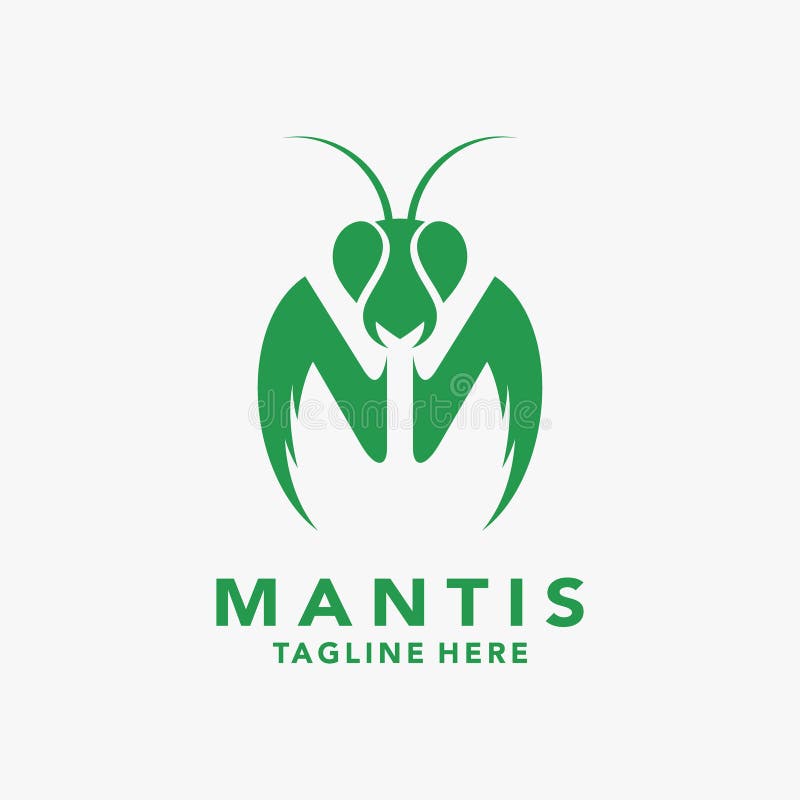 Mantis insect logo design stock vector. Illustration of antenna - 274723330