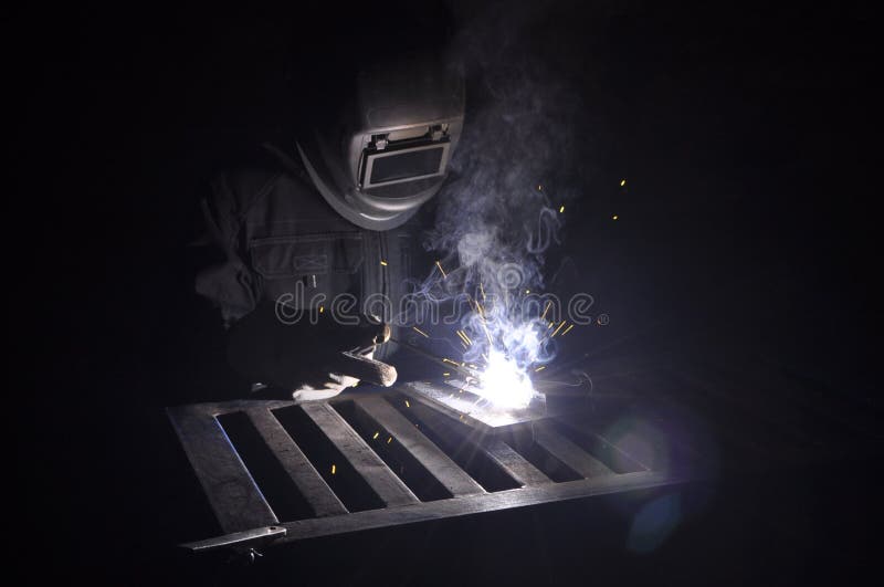 Manual Metal Arc stock photo. Image of factory, electrode - 119465698