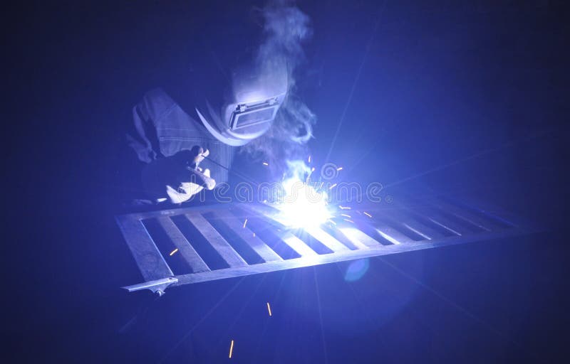 Manual Metal Arc stock image. Image of welder, welding - 119465719
