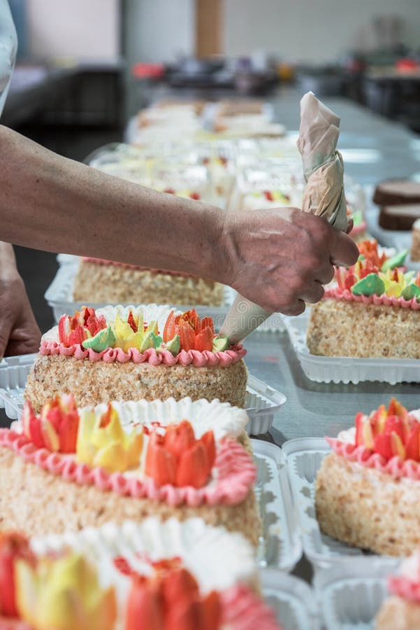 Manual cakes production stock image. Image of fresh - 141308191