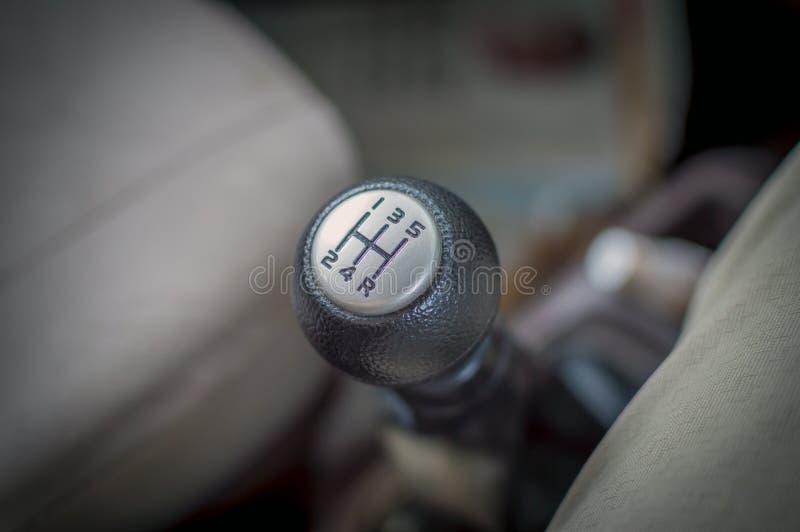 Manual car gear shifter stock photo. Image of cheap, gearing - 57215128