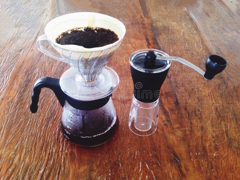 Manual Coffee Brewer stock image. Image of brasil, dilma - 67504543