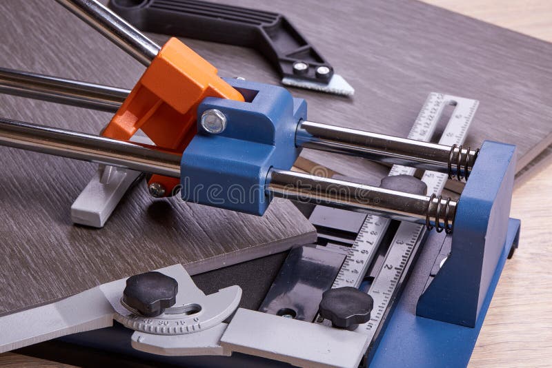 Manual Cutter Ceramic Tile. Stock Image - Image of cutting, line: 74982513