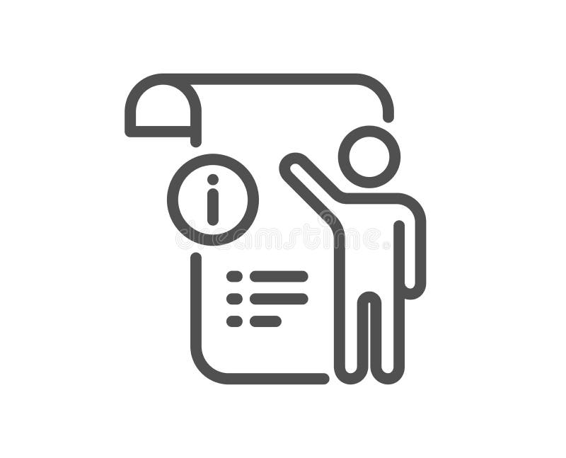 Manual Doc Line Icon. Technical Instruction Sign Stock Vector ...