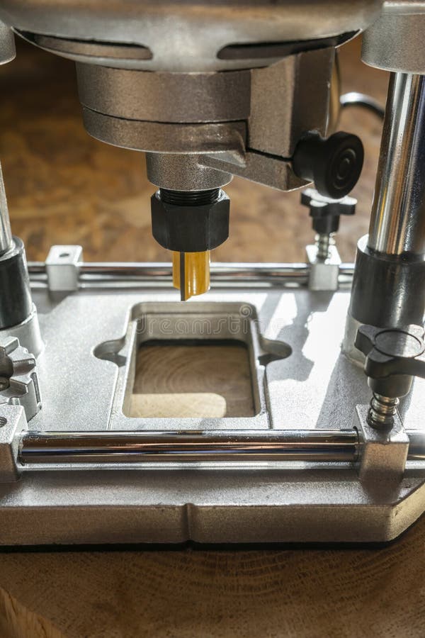 Manual Electric Milling Machine with Straight Cutter Stock Photo ...