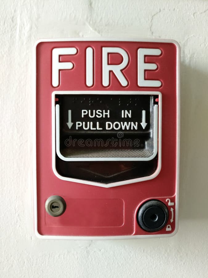 Manual fire alarm stock photo. Image of alert, break - 105240650