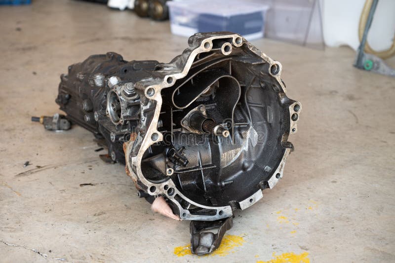 Manual Gearbox on the Workshop Floor Stock Image - Image of street ...