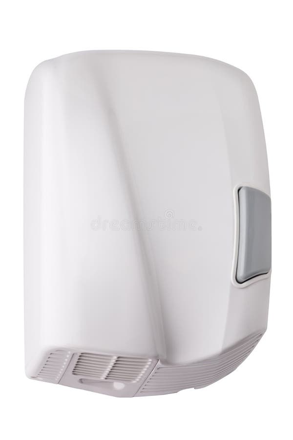 Manual Hand Dryer Made of White Plastic, Elegant Shape Stock Photo ...