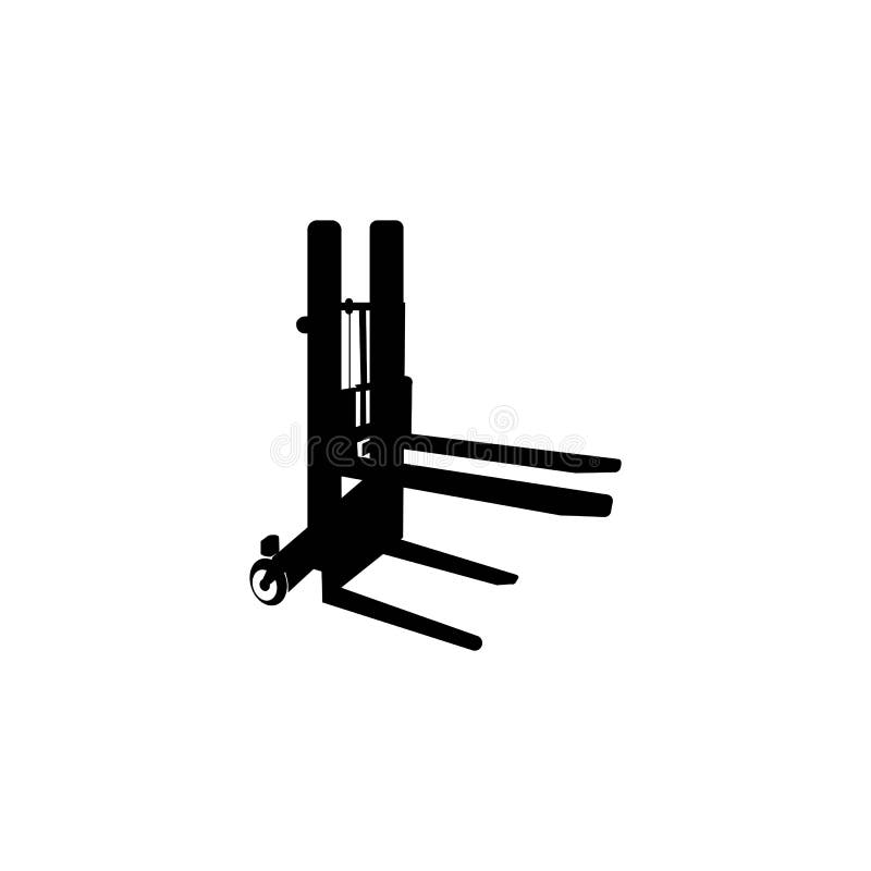 Manual hand lift icon stock vector. Illustration of transport - 214714900