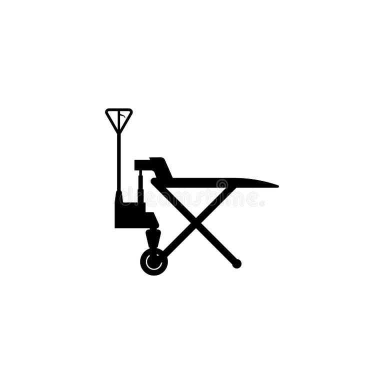 Manual hand lift icon stock vector. Illustration of work - 214714899