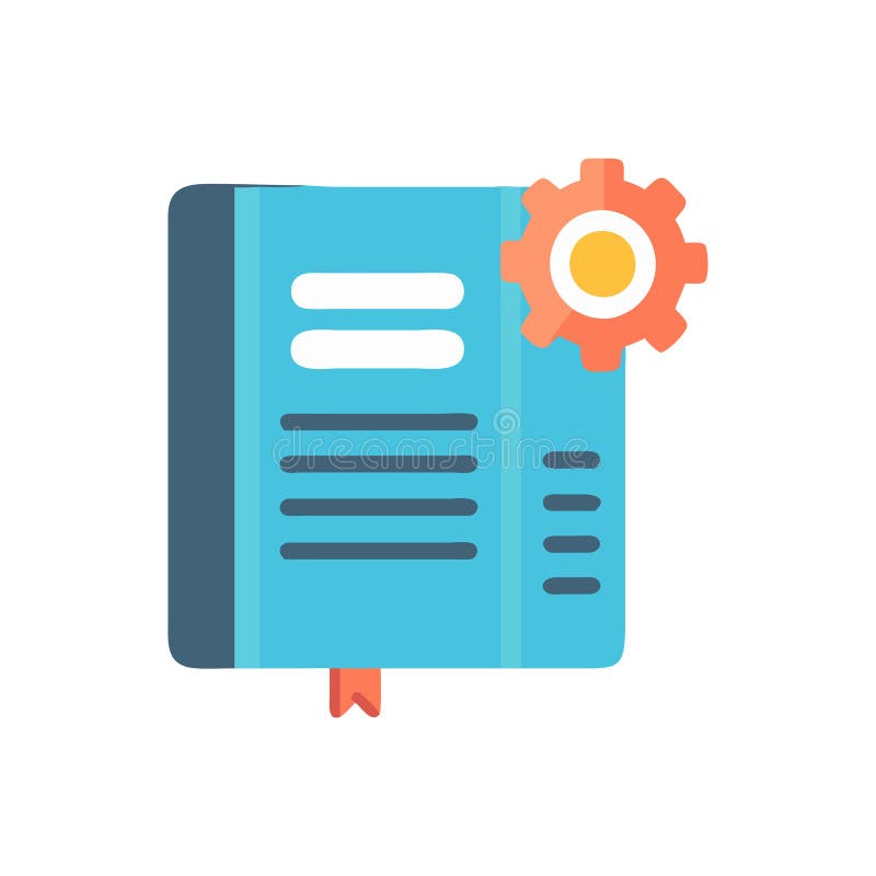 Manual Icon for Training Programs Stock Vector - Illustration of ...