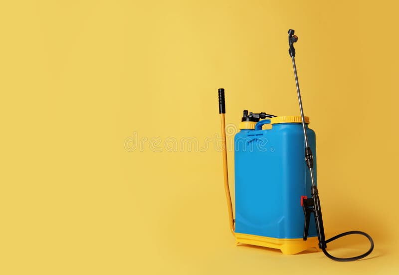 Manual Insecticide Sprayer on Background, Space for Text. Pest Control ...