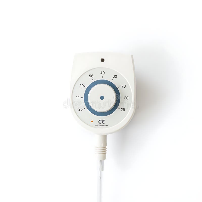 A Manual IV Drip Controller with a Rolling Clamp Displayed on White ...