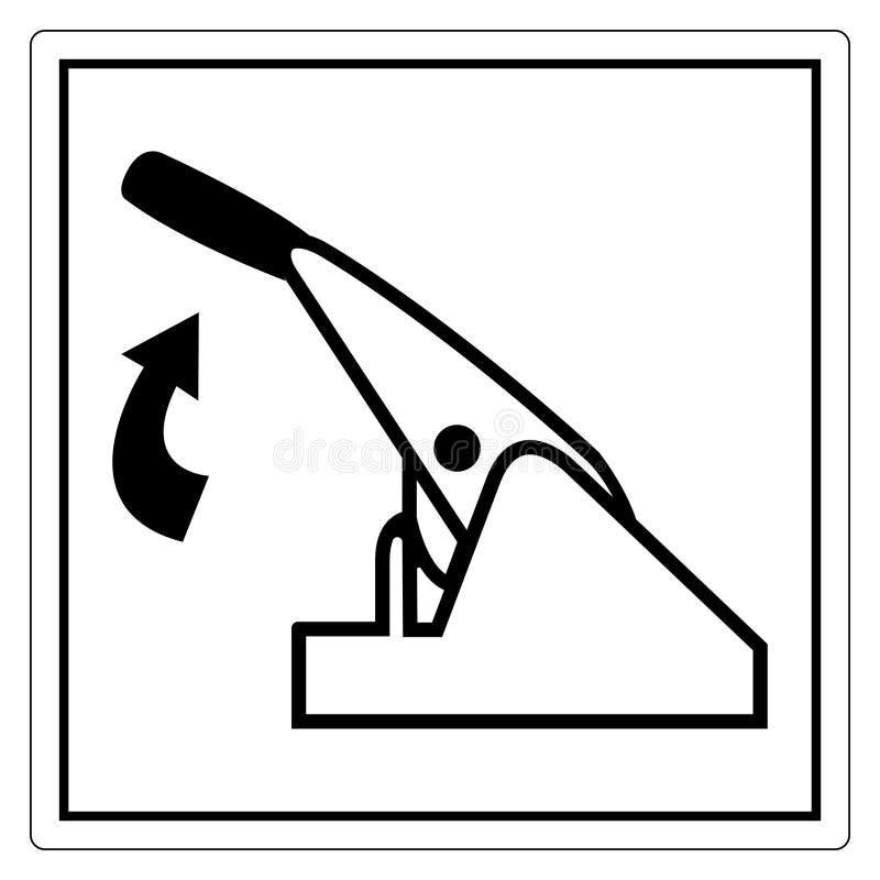 Manual Lever with Action Indicator Graphic Stock Vector - Illustration ...
