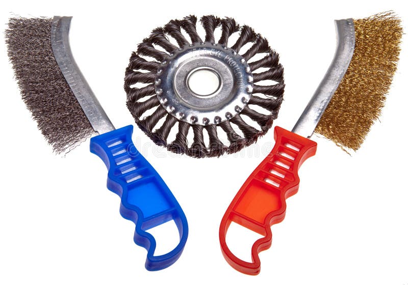 The Manual and Machine Tool with the Red and Blue Handle Stock Photo ...