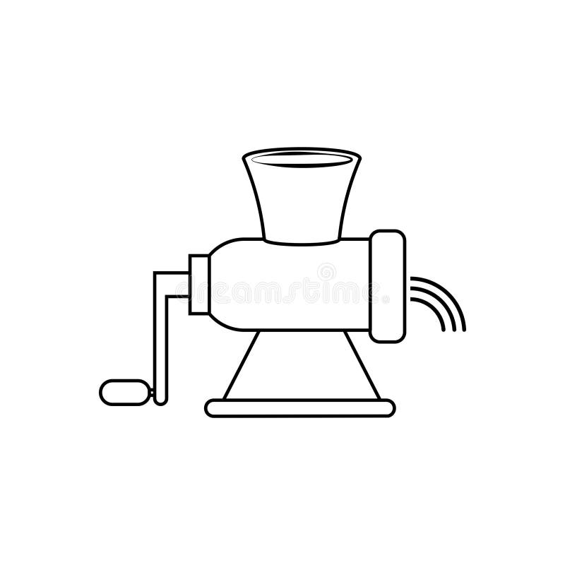 Manual Meat Grinder icon stock vector. Illustration of manual - 321985615