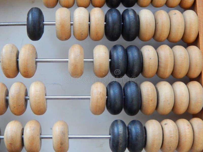 Manual Mechanical Abacus for Accounting Stock Image - Image of ...