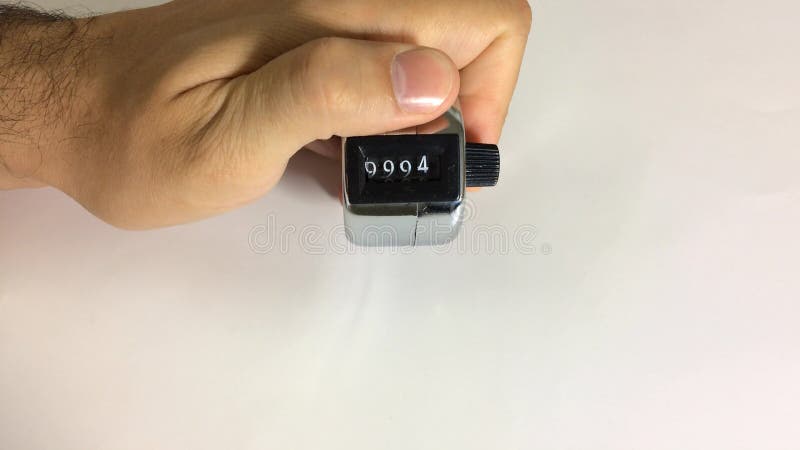 Manual Counter with Progressive Growing Numbers To Count People Stock ...
